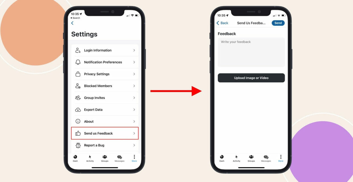 Friendly feedback methods | OpenForge
